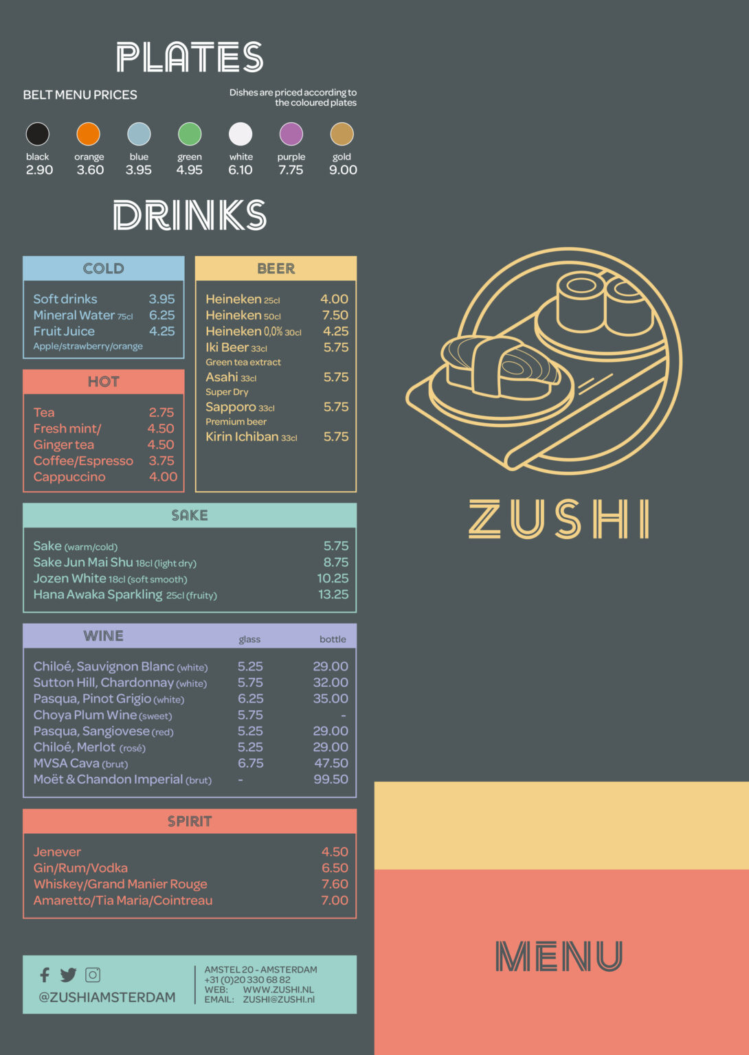 ZUSHI • Conveyor belt Sushi in Amsterdam